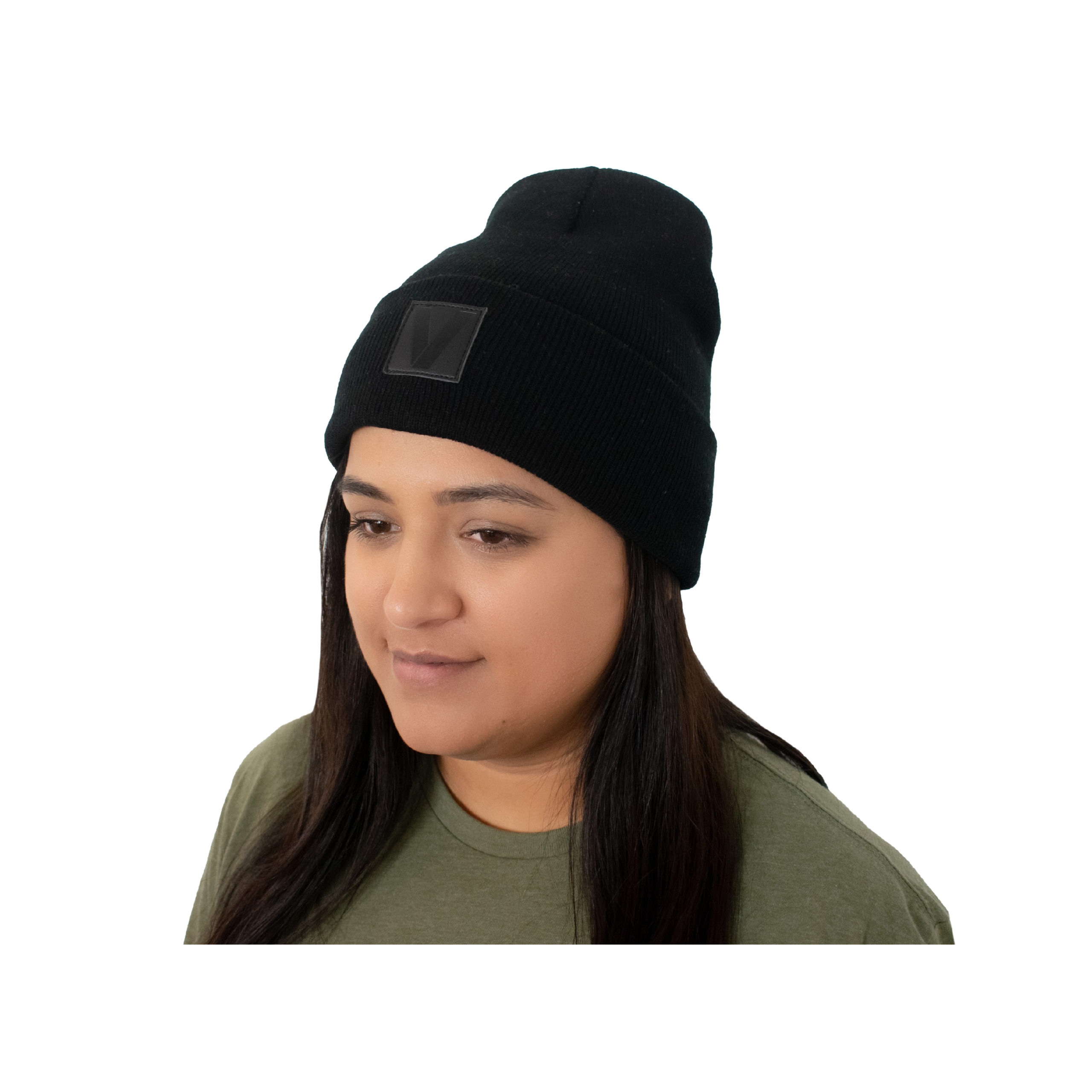 Logo Patch Beanie - Blk/Blk - VASA Uniforms