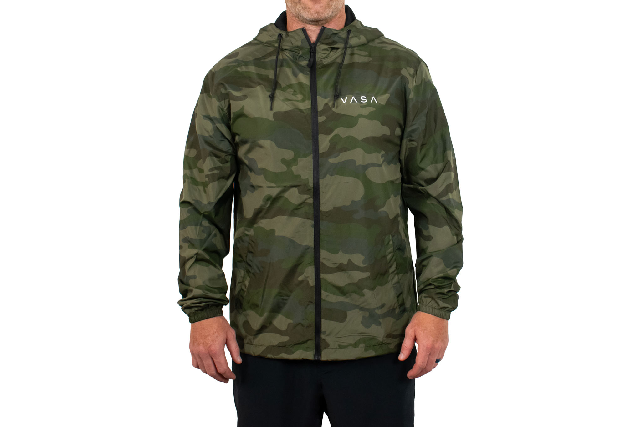 Unisex Camo Windbreaker - Green - VASA Uniforms